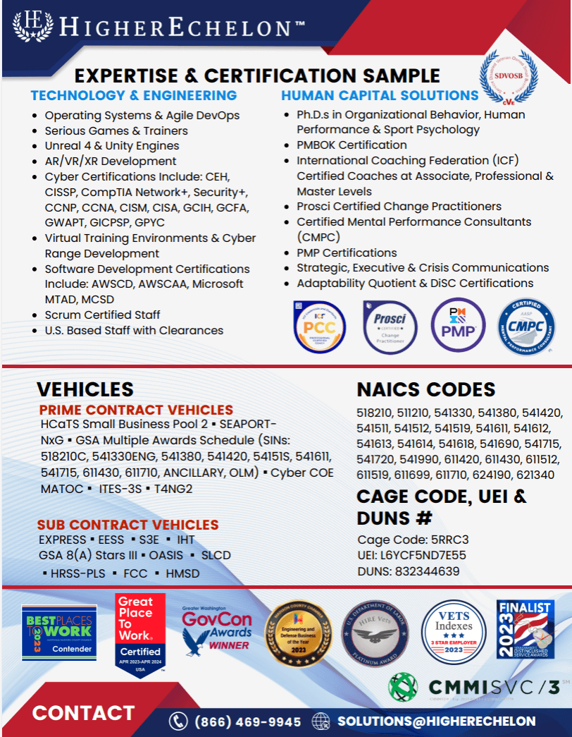 HigherEchelon Capabilities Statement